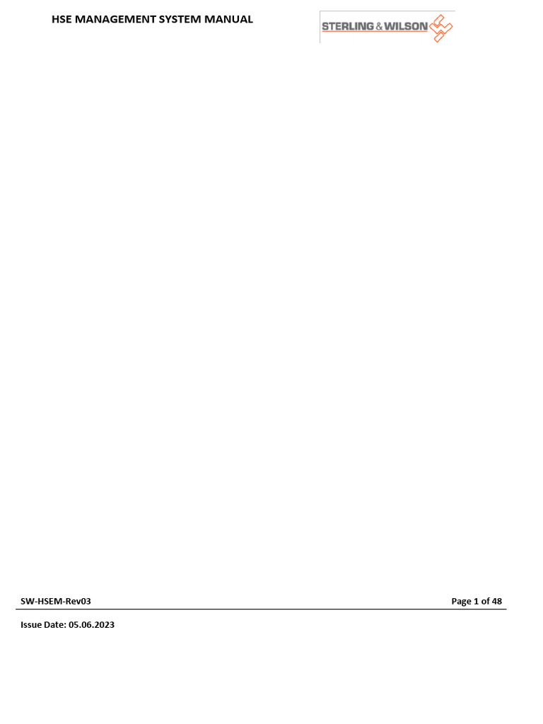 HSE Management System Manual Overview | PDF | Risk | Audit