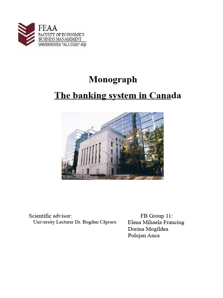 Overview of Canada's Banking System | PDF | Monetary Policy | Banks