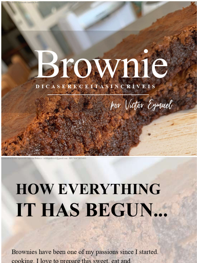 E BOOK+Brownies Victor+Eymael | PDF | Chocolate Brownie | Foods