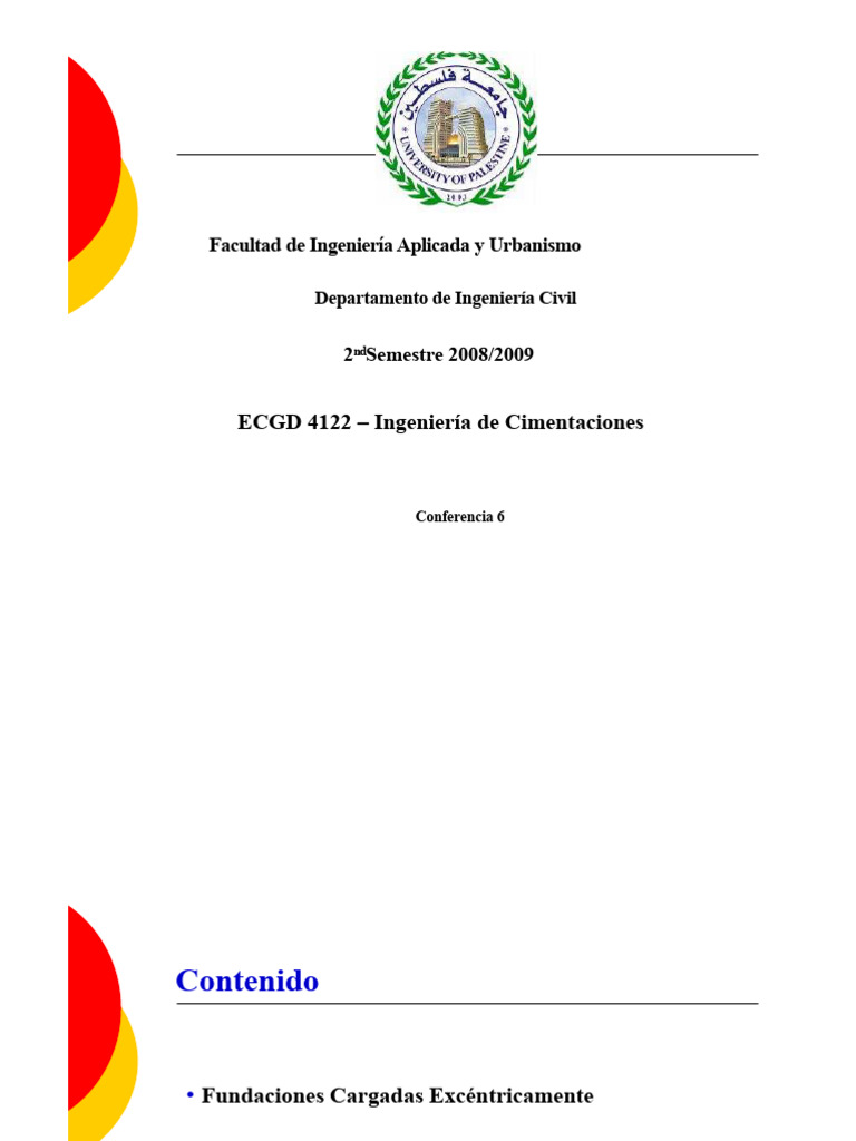 Ingeniería de Cimentaciones: Excentricidad y Cargas | PDF | Fundación ...