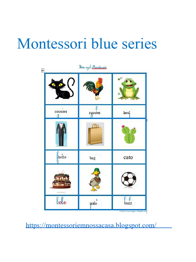 Montessori Blue Series Activities Guide | PDF