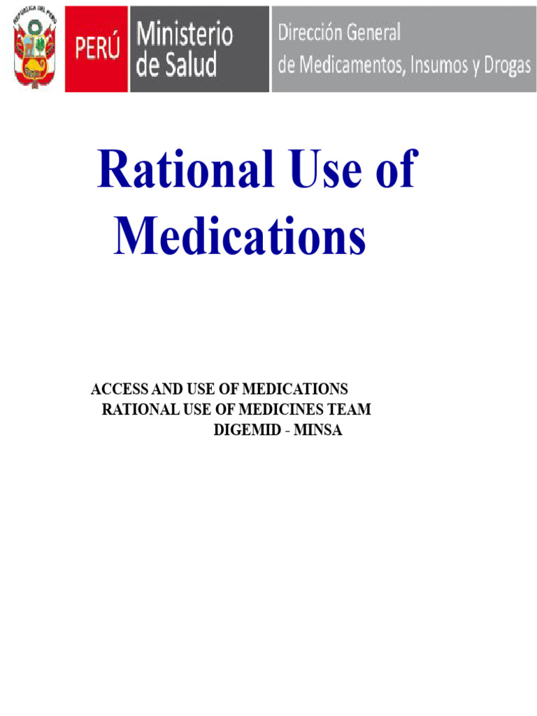 Rational Use of Medications in The Community | PDF | Prescription Drugs ...