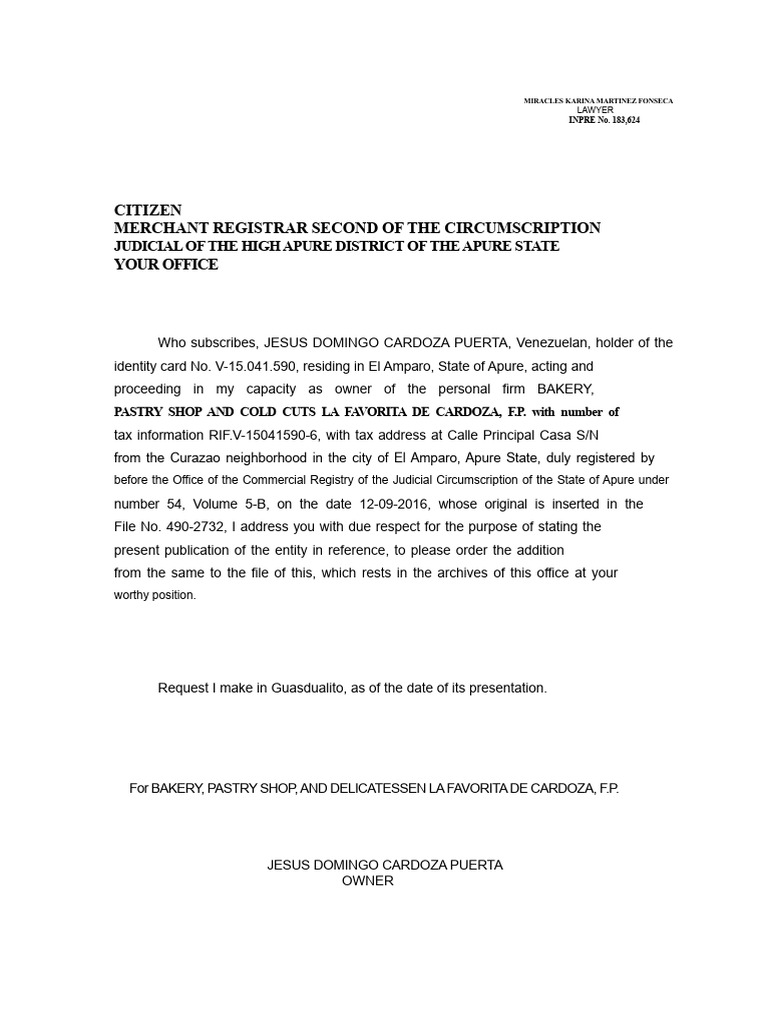 Request for Additional Publication Registration | PDF