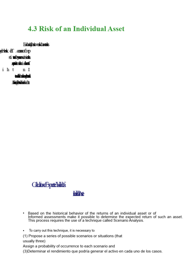 4.3 Risk of An Individual Asset | PDF | Risk | Descriptive Statistics