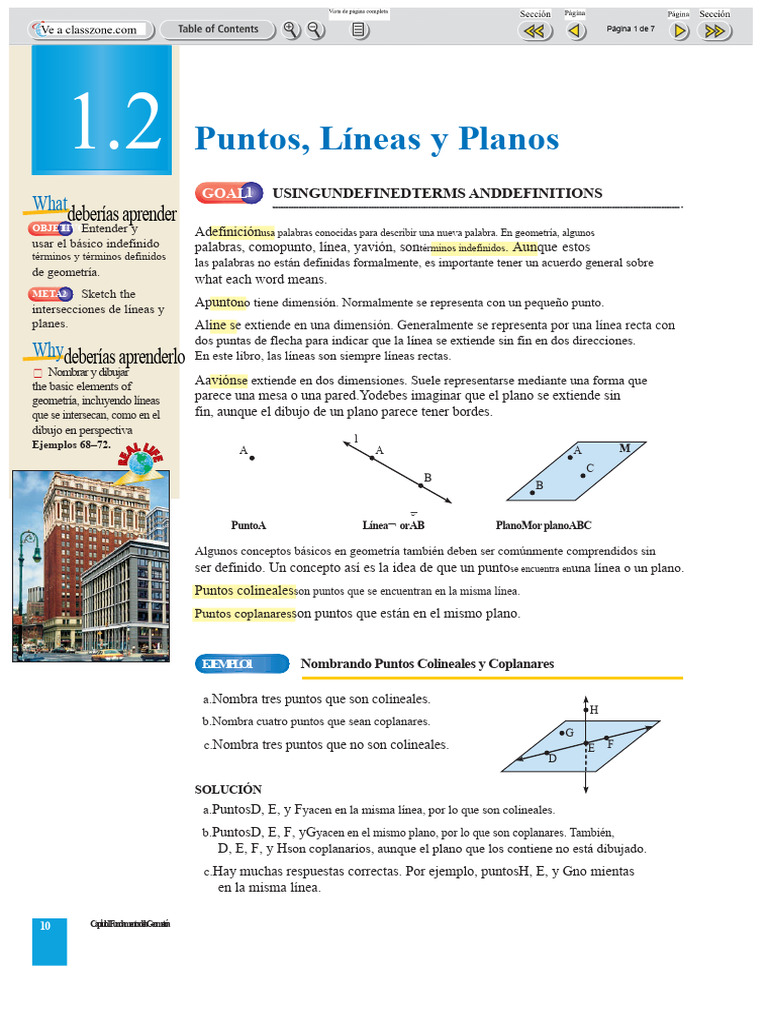 Elementos Básicos de Geometría: Puntos, Líneas y Planos | PDF ...