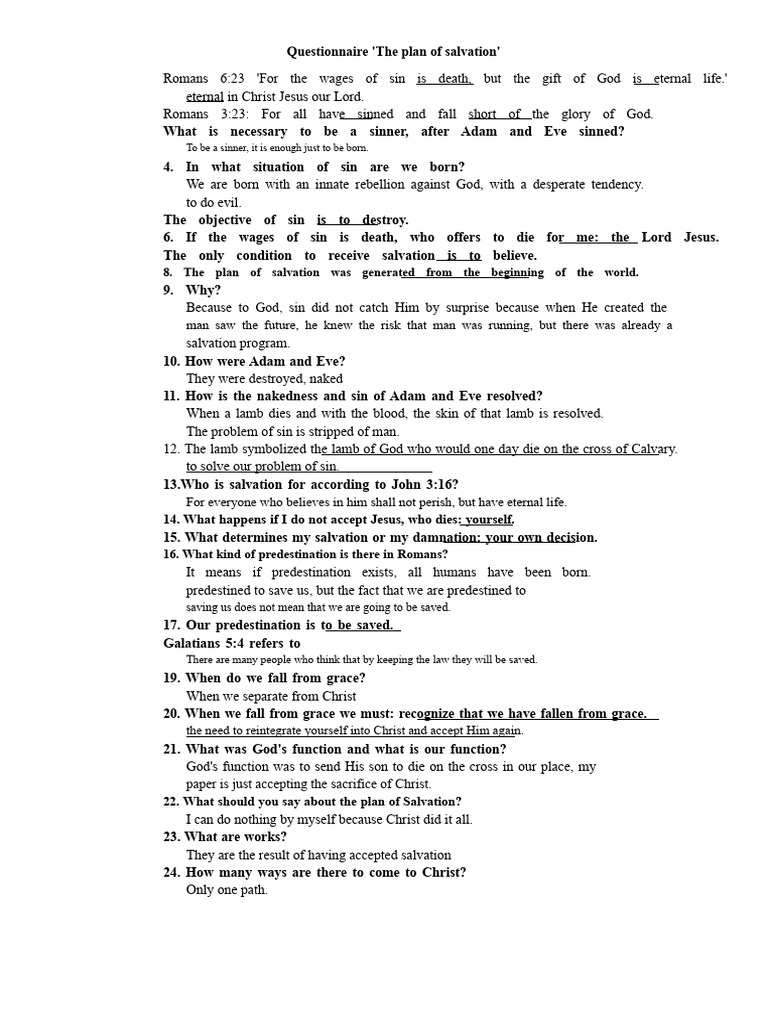 Understanding the Plan of Salvation | PDF | Predestination | Salvation