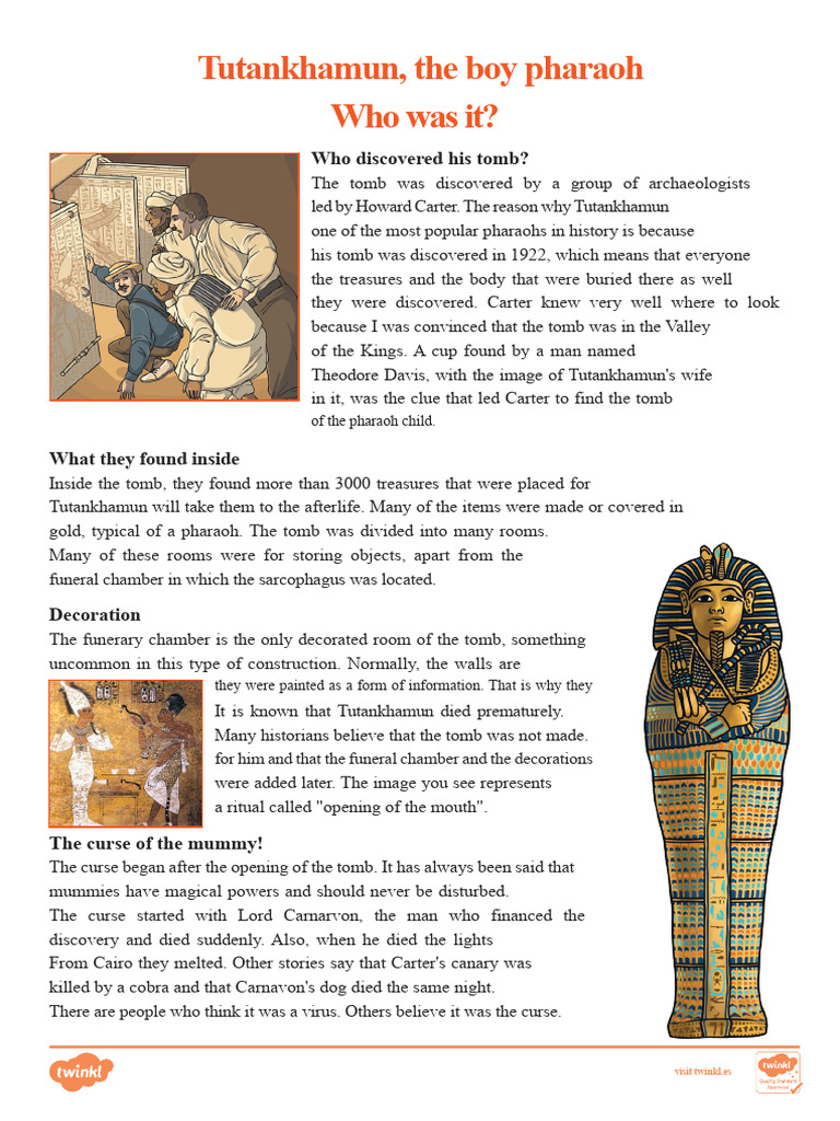 Tutankhamun's Tomb Discovery and Treasures | PDF | Tutankhamun ...