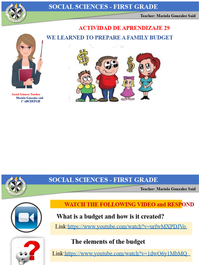 Session 29 - We Learn To Create A Family Budget | PDF | Budget | Expense