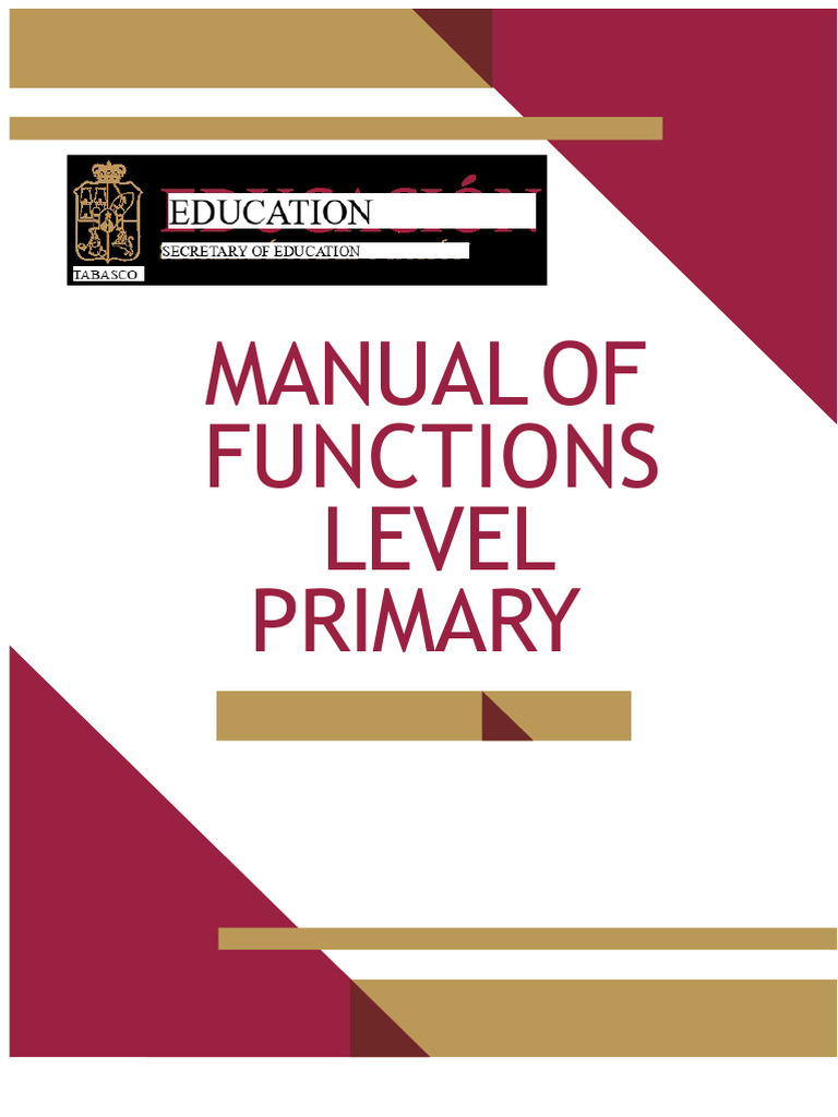 Primary Level Functions Manual - Edition 08-2021-Final | PDF ...