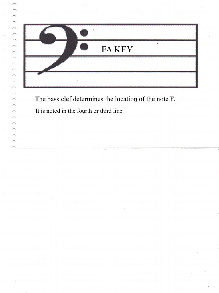 03a-Musical Theory To Solfeggio - Bass Clef | PDF