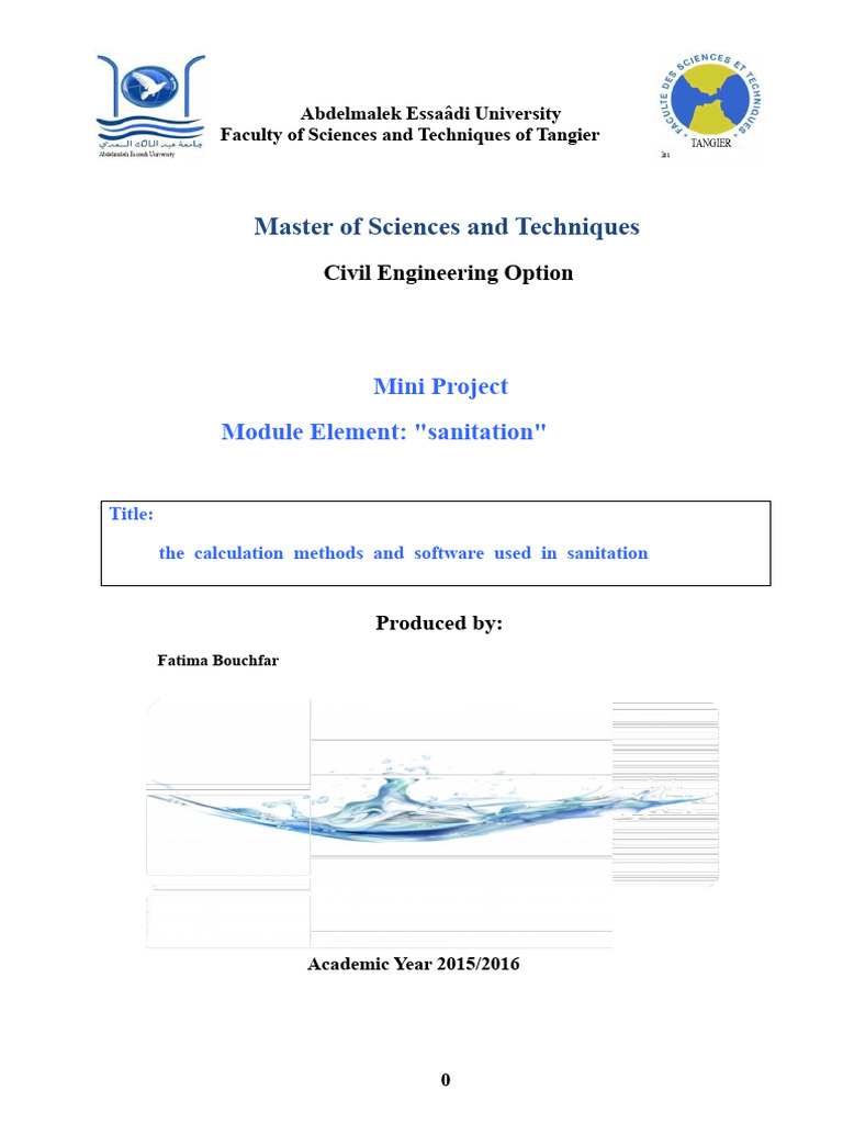 Sanitation Calculation Methods & Software | PDF | Drainage Basin ...