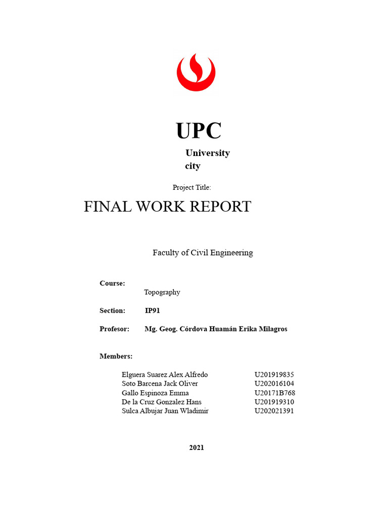 Topographic Survey Report for Sports Field | PDF | Azimuth | Topography