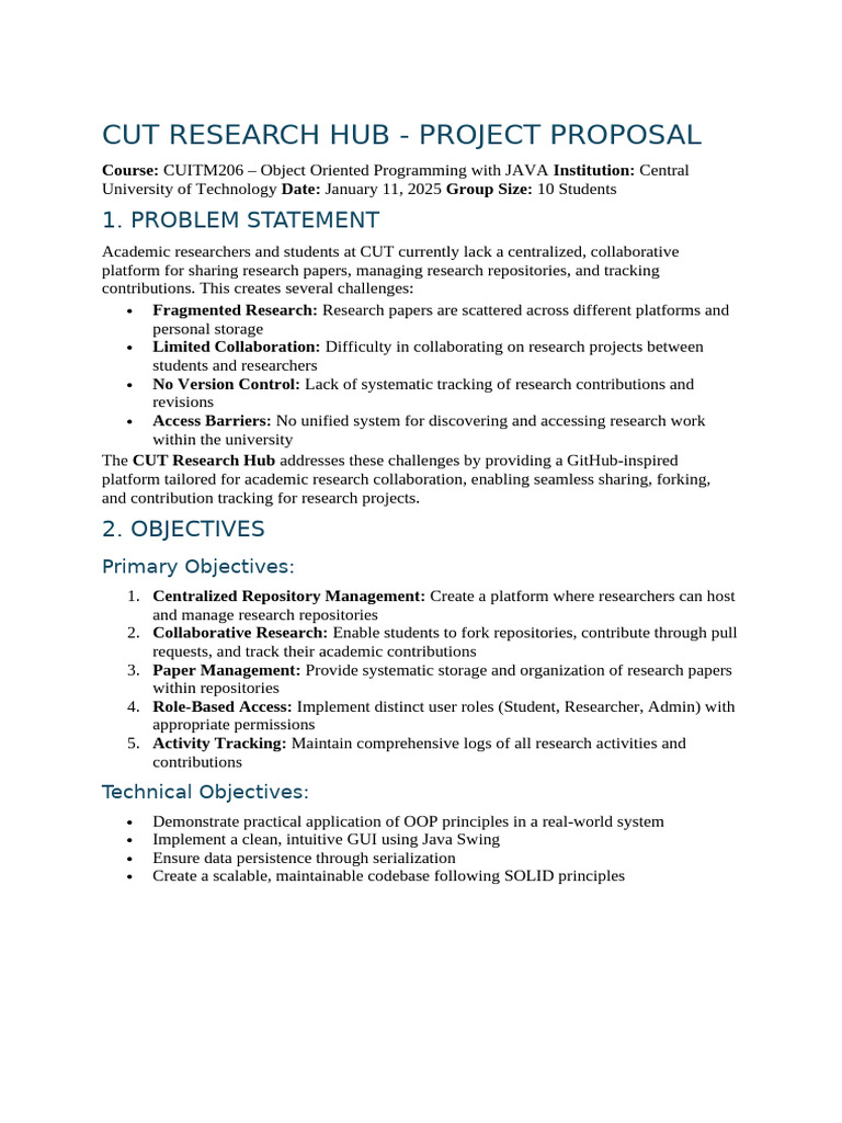 Cut Research Hub | PDF | Class (Computer Programming) | Method ...