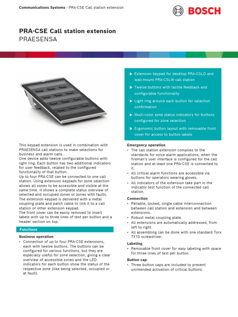 PRA CSE Data Sheet EnUS 76035358091 | PDF