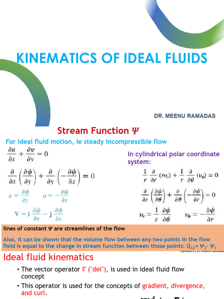 Kinematics of Ideal Fluids Explained | PDF | Divergence | Kinematics