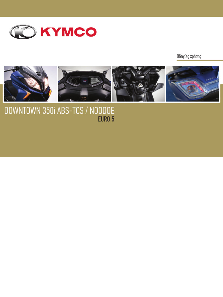 Manual Kymco Manual Downtown 350 Abs_tsc Noodoe_web_low Quality | PDF