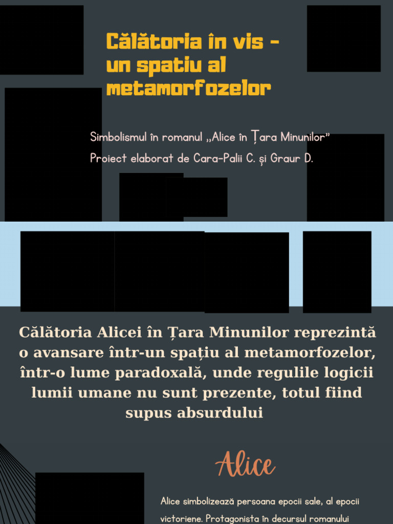 Alice in Wonderland After Reading Activity Education Presentation in ...