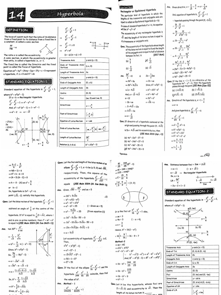 Hyperbola | PDF