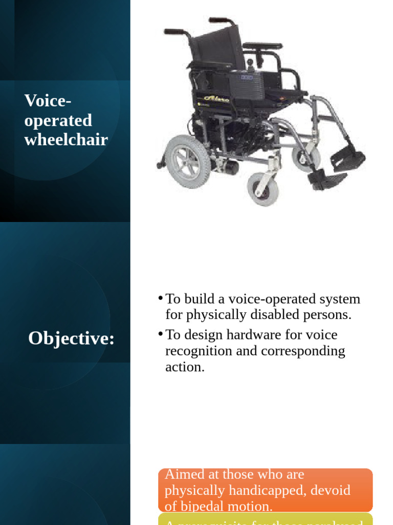 Voice Operated Wheelchair | PDF