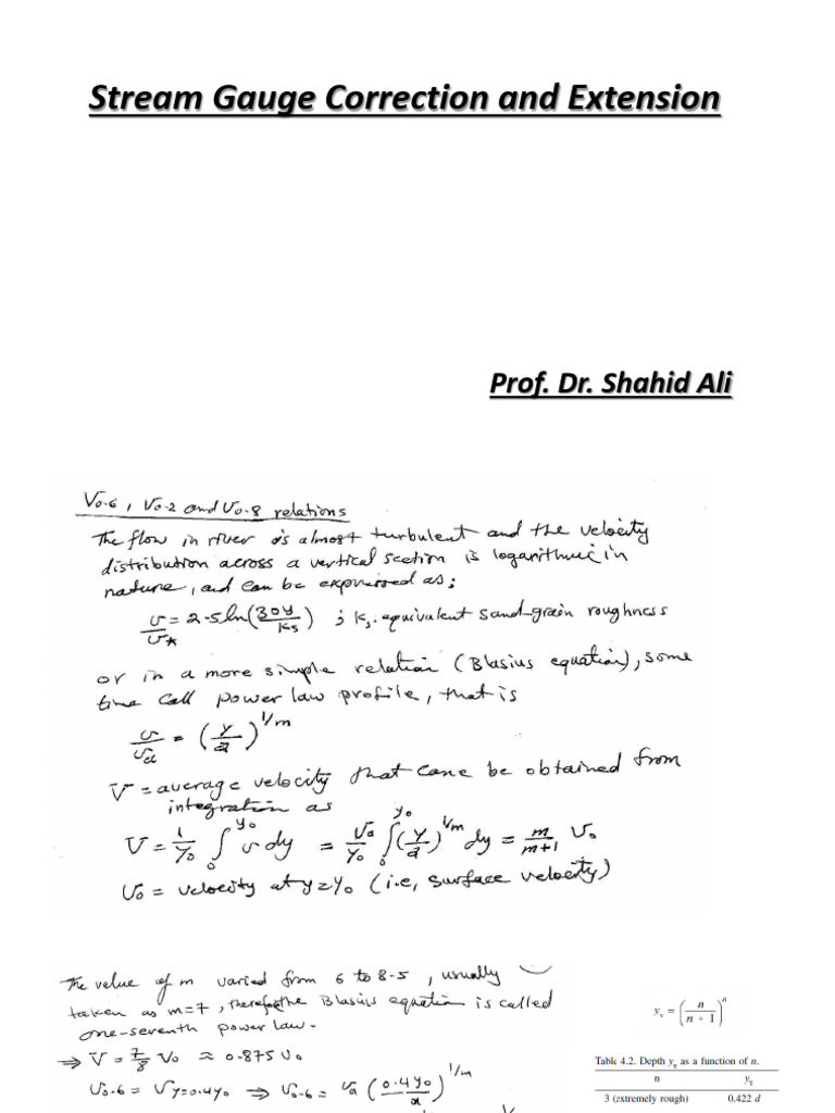 Lec 6 Stream Gauge A | PDF | Remote Sensing | Topography