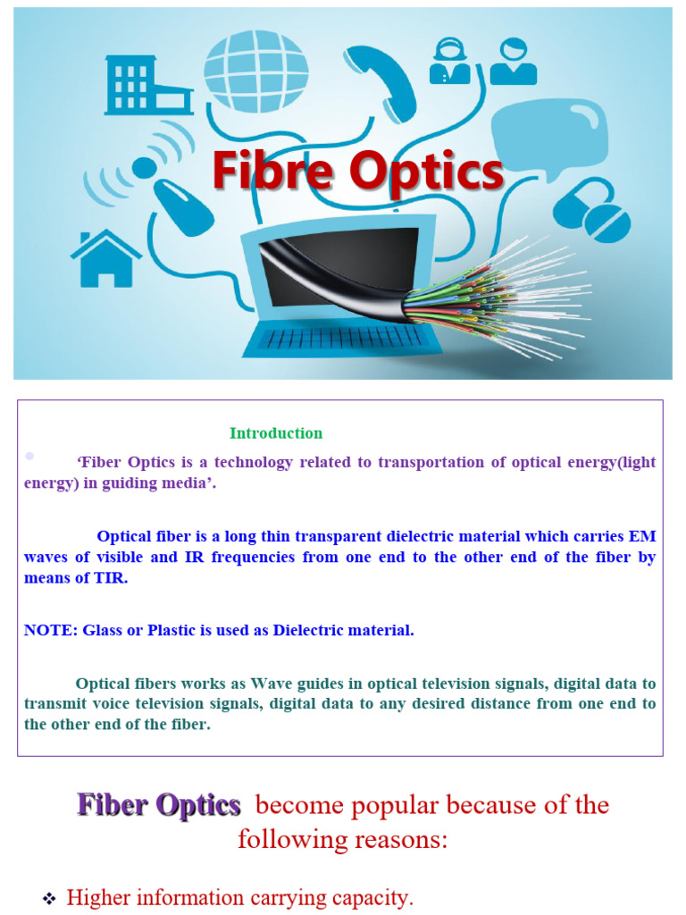 fiber_optics_10.6.25 | PDF | Optical Fiber | Transmission Medium