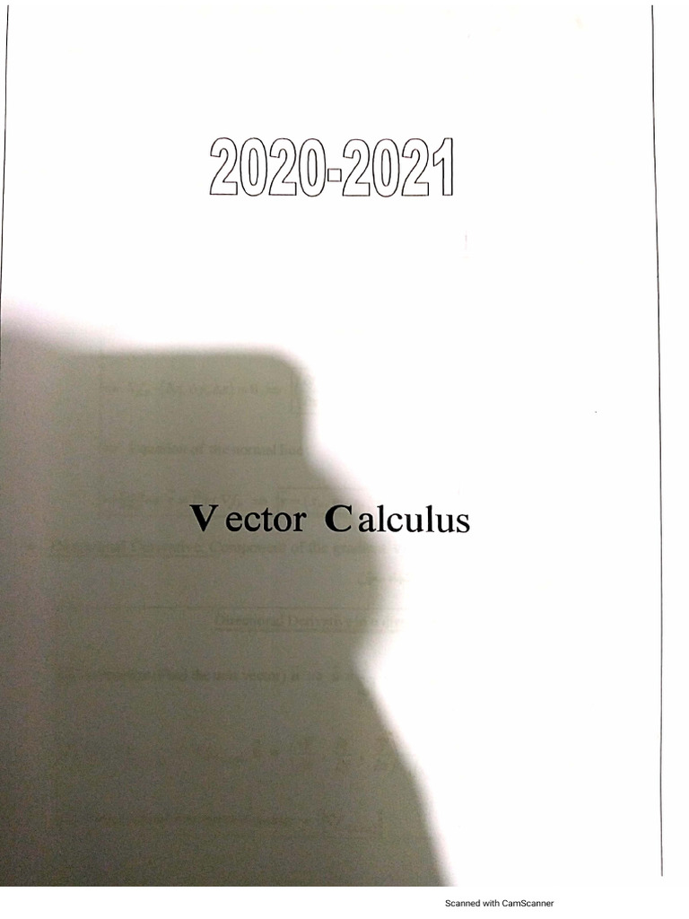 5. Vector Calculus | PDF