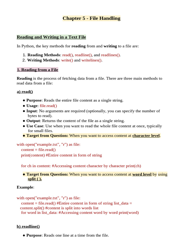 12 CS 05 File Handling - Session 02 - Text Files Read and Write 09-10 ...