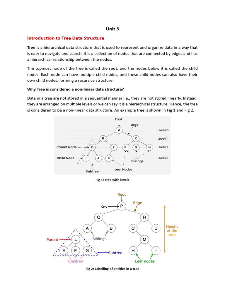 Unit 3 Trees | PDF | Algorithms And Data Structures | Computer Programming