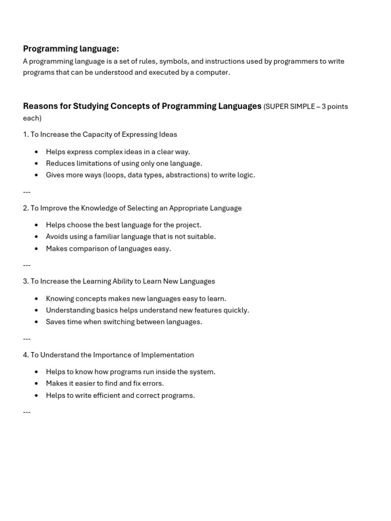 ppl_unit1 | PDF | Object Oriented Programming | Programming