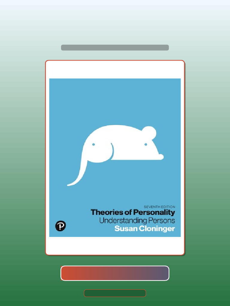 Test Bank for Theories of Personality Understanding Persons 7th Edition ...