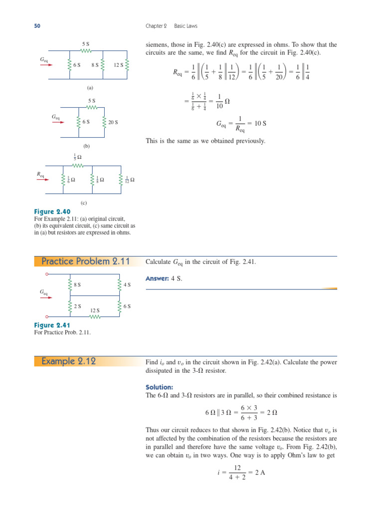 Circuit Analysis: Resistor Calculations | PDF | Series And Parallel ...