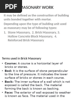 Stretcher Bond in Block Masonry | PDF | Masonry | Brick