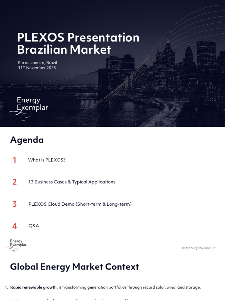 2.felipe PLEXOS Brazil Presentation | PDF | Electric Power | Power ...