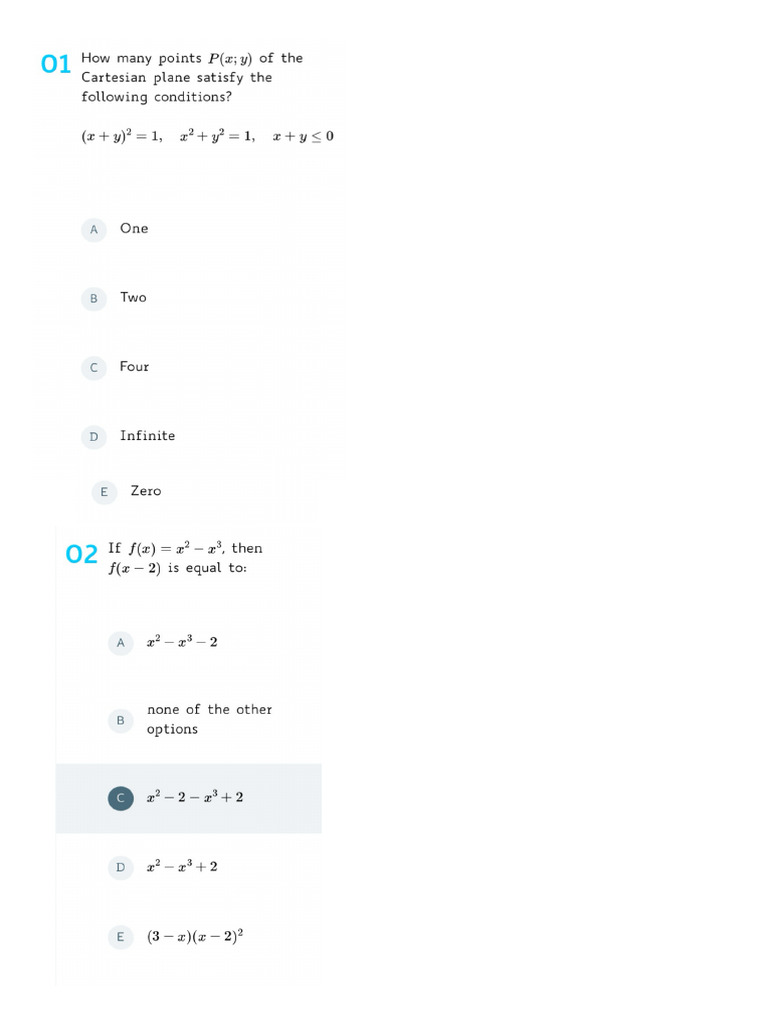 Cents Sample Maths | PDF
