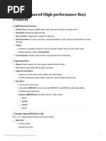 AHB Protocol Signal Overview | PDF | Input/Output | Computer Architecture