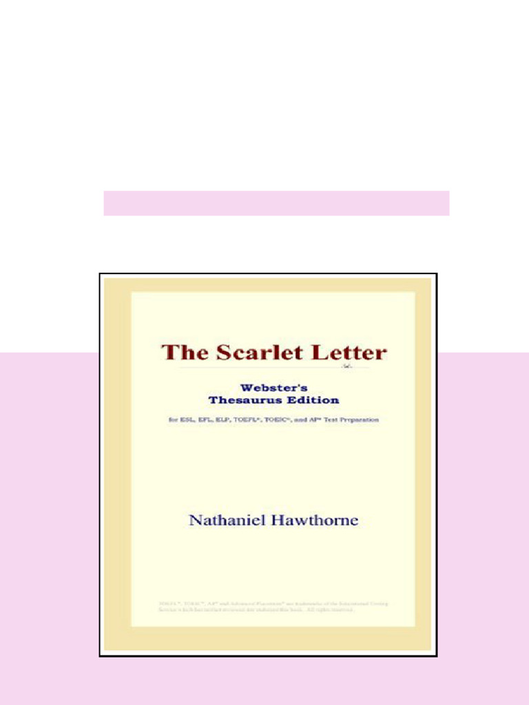 (Ebook) The Scarlet Letter (Webster's Thesaurus Edition) by Nathaniel ...