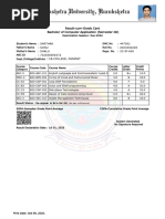 BCA Student Grade History Report | PDF | Computer Programming | Databases