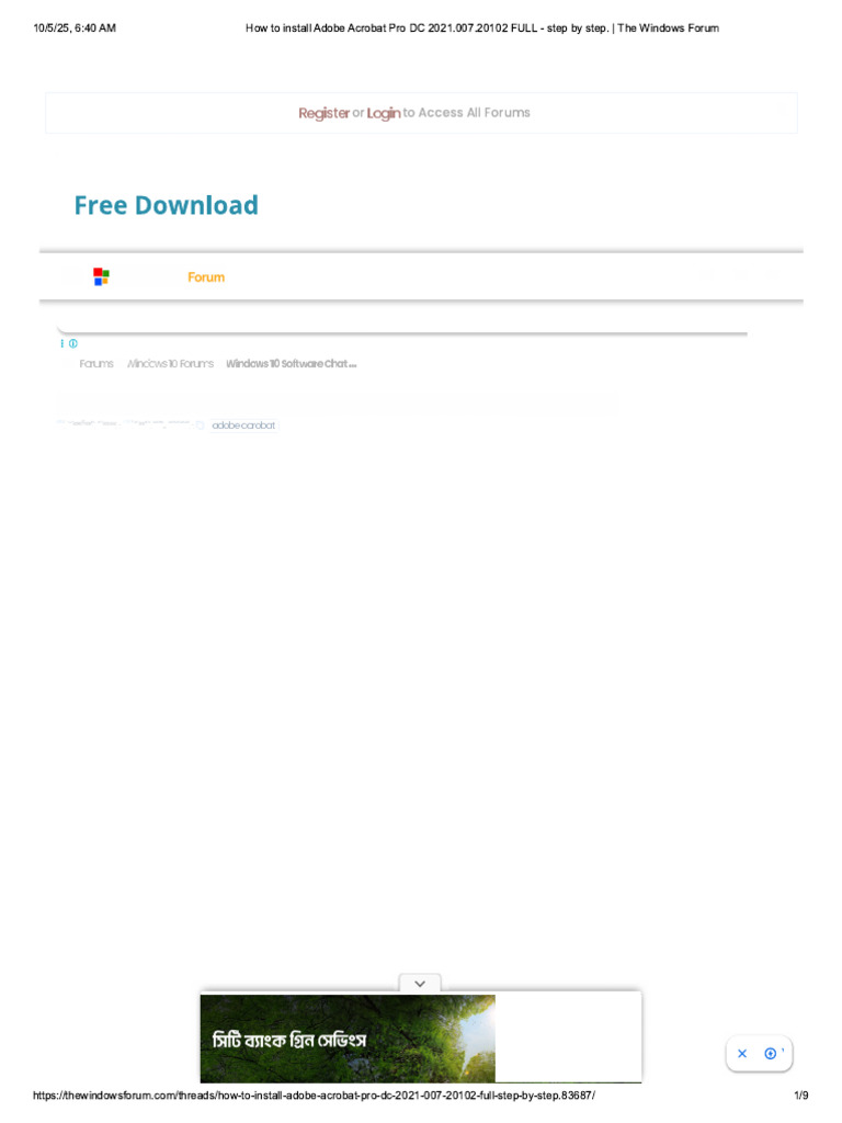 How To Install Adobe Acrobat Pro DC 202... LL - Step by Step | PDF