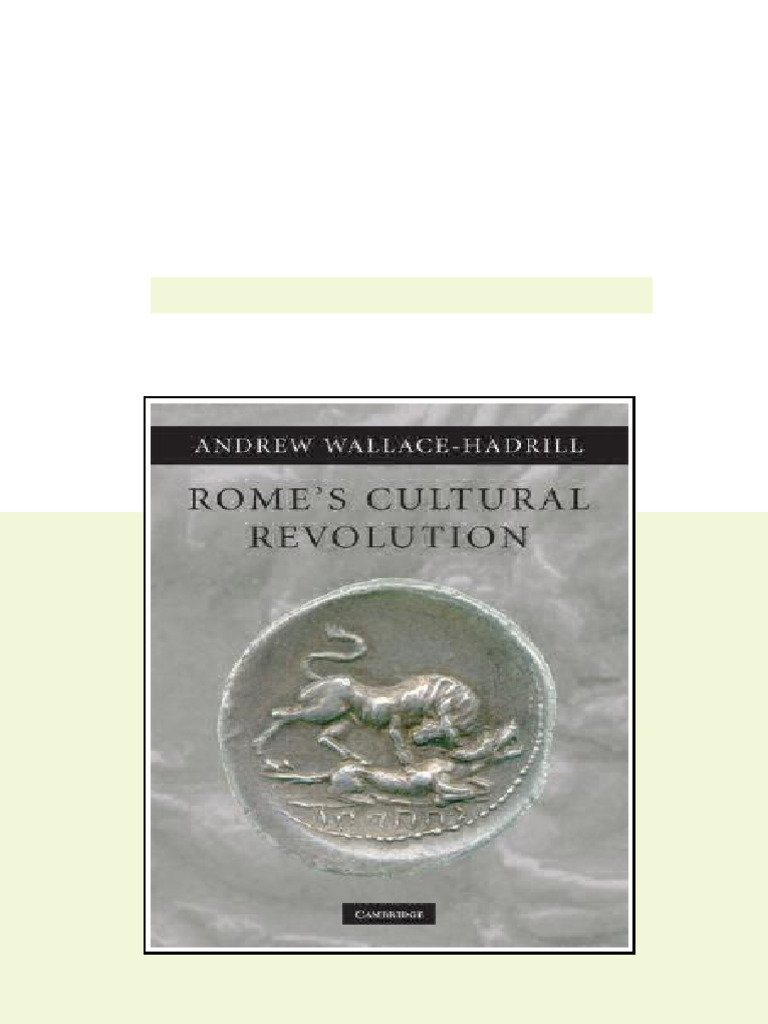 (Ebook) Rome's Cultural Revolution by Andrew Wallace-Hadrill ISBN ...