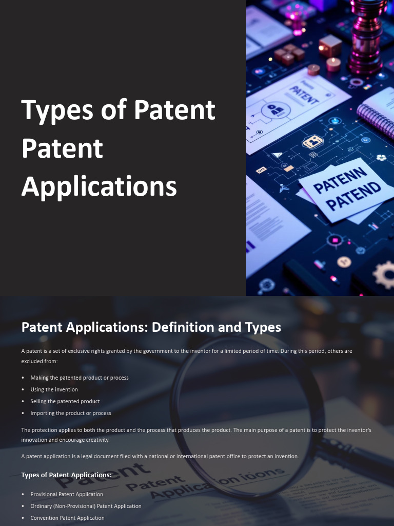 Types of Patent Applications (2) Final | PDF | Patent Application | Patent