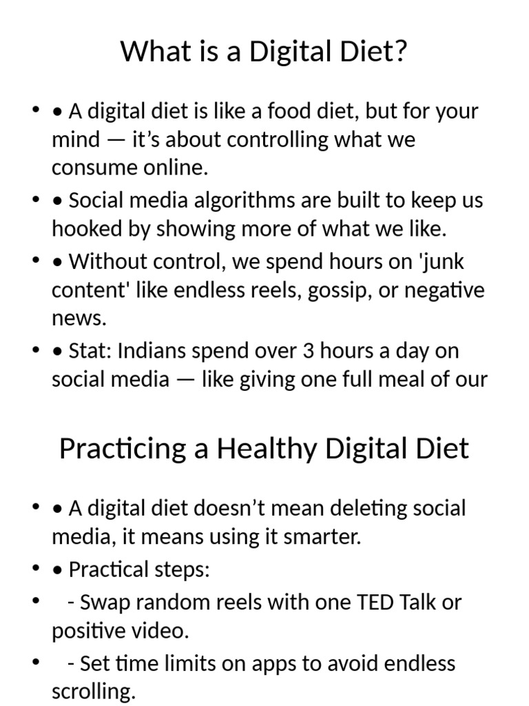 Mastering Your Digital Diet | PDF