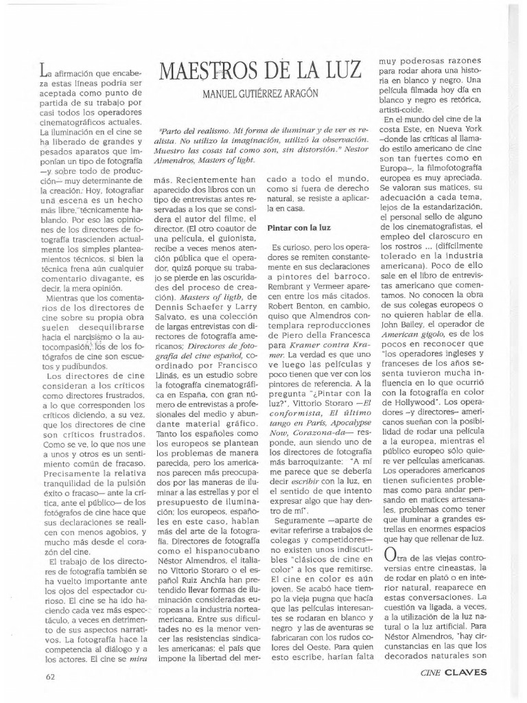 Maestros de La Luz | PDF