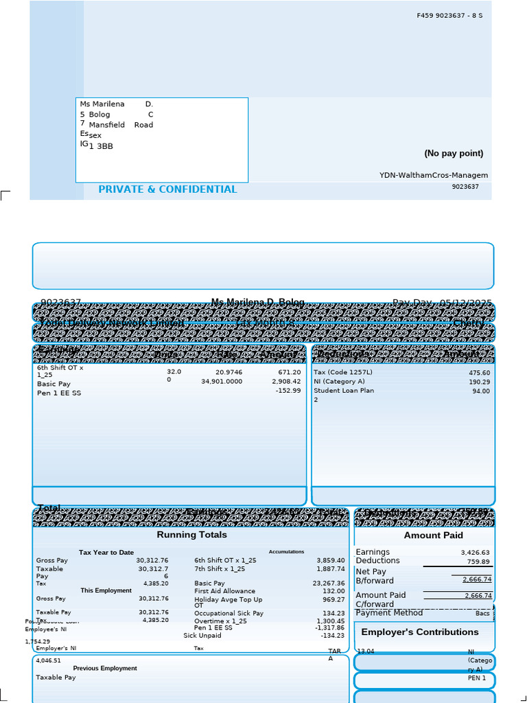 payslip-EPay 20251205 | PDF | Taxes | Tax Deduction