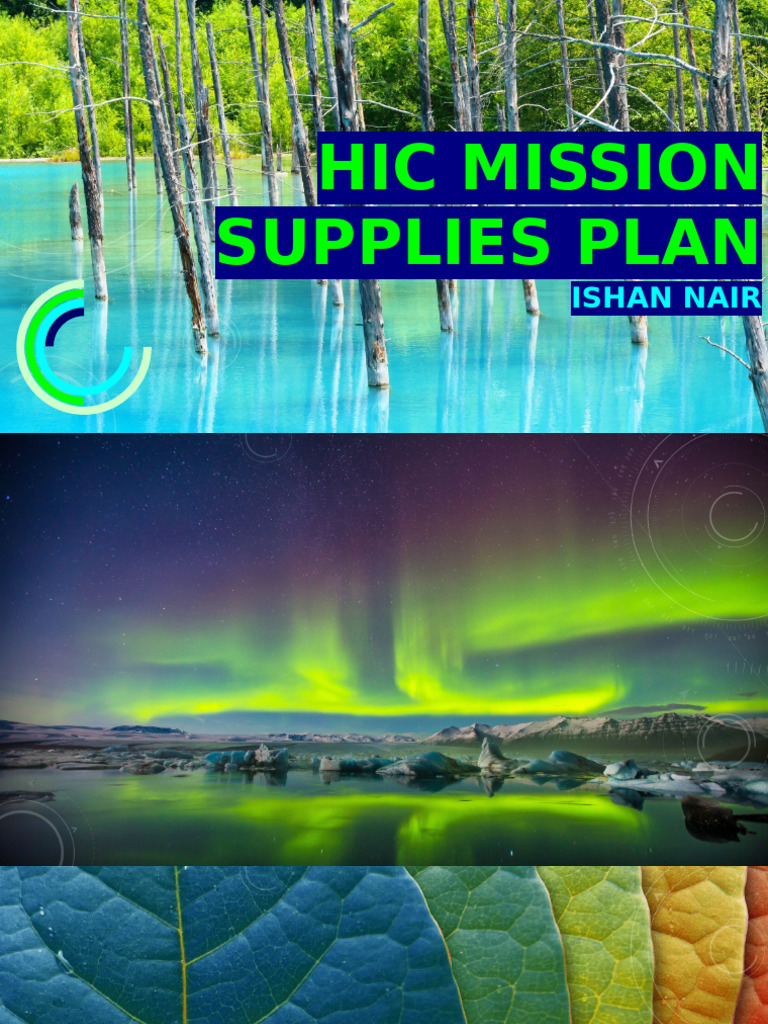 HIC Mission Supplies Plan | PDF