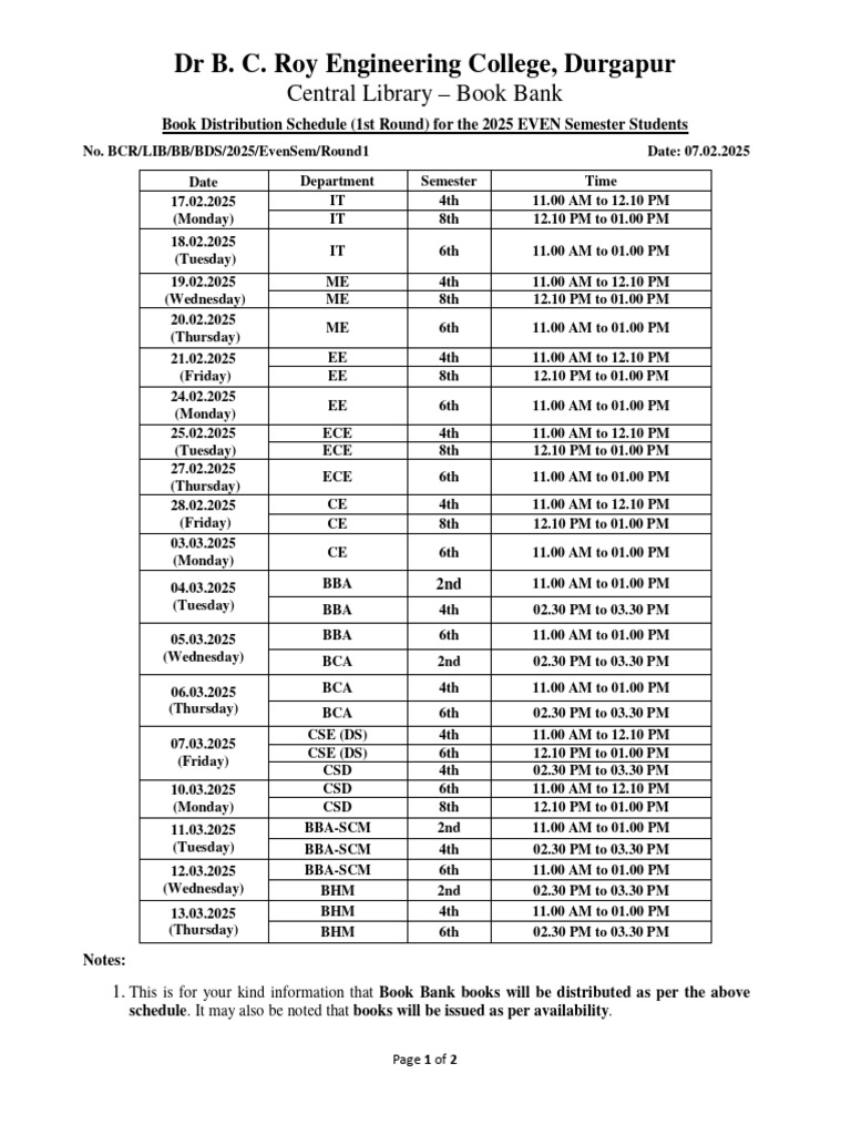 2025 Book Bank Distribution Schedule | PDF
