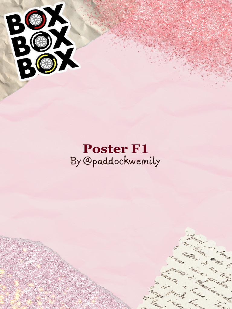 Poster F1 - Paddock With Emily | PDF