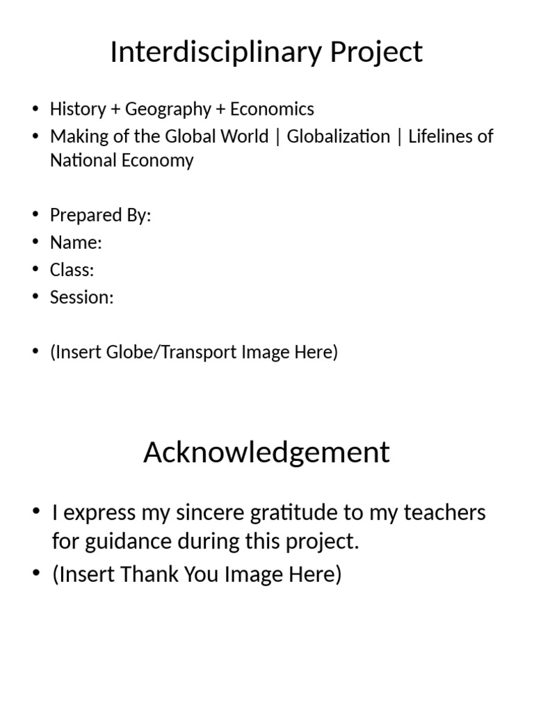 Interdisciplinary Project Anmol | PDF | Transport | Globalization