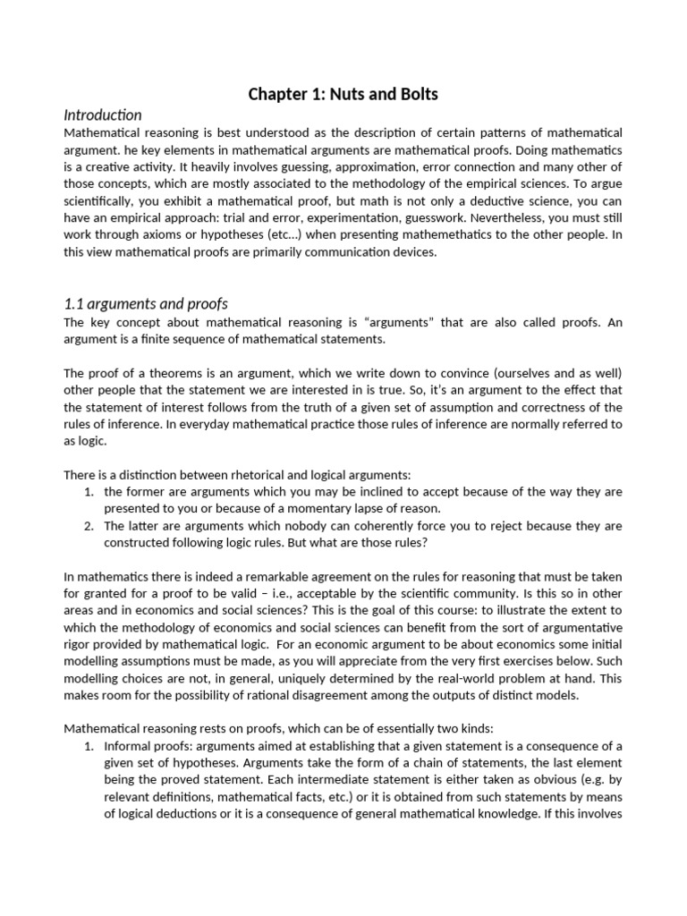 Understanding Mathematical Proofs and Logic | PDF | Mathematical Proof ...