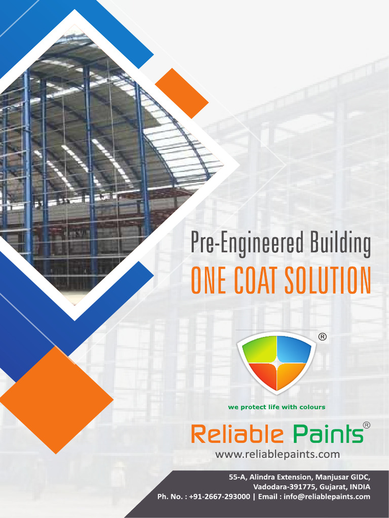 Reliable Paints Pre-Engineered Building Flyer | PDF | Coating | Paint