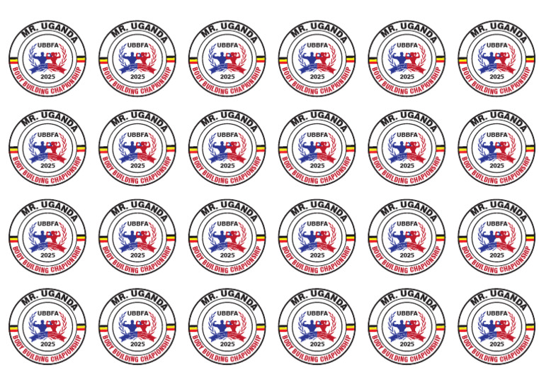 MR - Uganda Body Building Chapionship Sticker 2025 | PDF